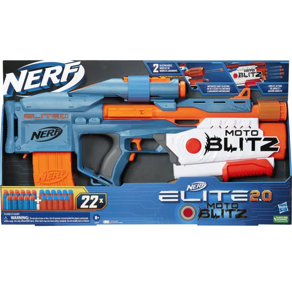 NERF ELITE 2.0 MOTOBLITZ BLASTER | NeonSales