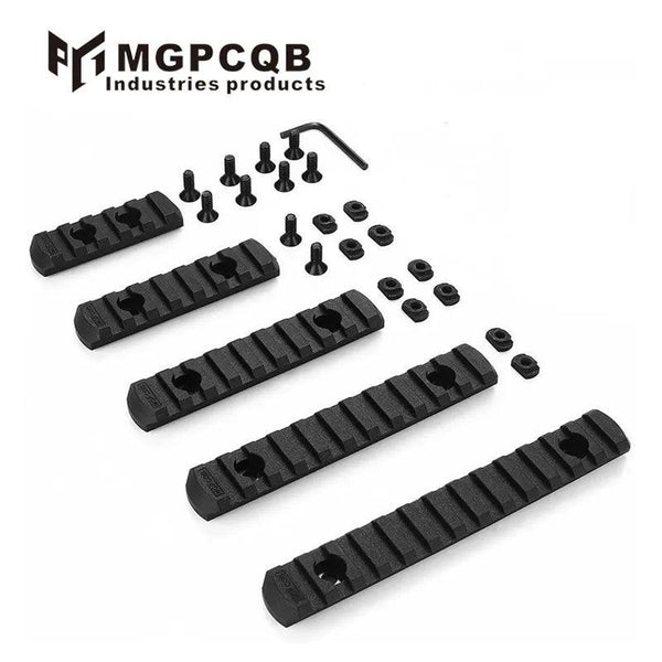 5 PIECE POLYMER M-LOK - PICATINNY ADAPTER RAILS | NeonSales