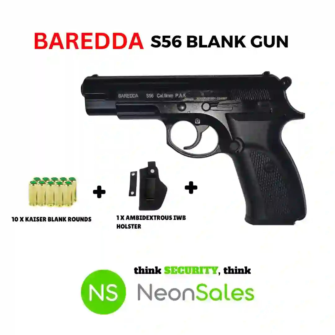 Baredda S56 9mm Blank Gun | Premium Top Blank Gun | NeonSales