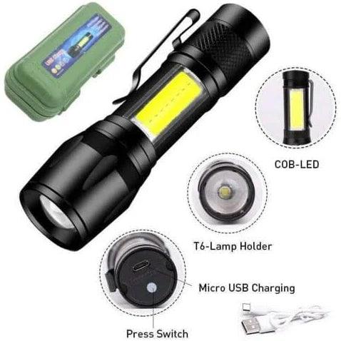 ANDOWL MINI RECHARGEABLE FLASHLIGHT - Q-S112 | Neon Sales – NeonSales