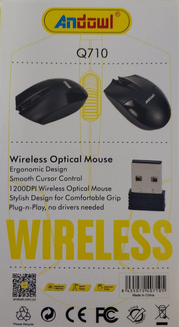 ANDOWL QM76 WIRELESS OPTICAL MOUSE | NeonSales