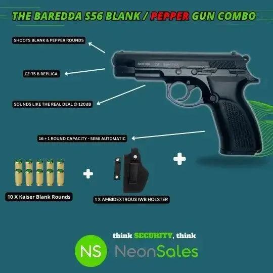 Baredda S56 9mm Blank Gun | Premium Top Blank Gun | NeonSales