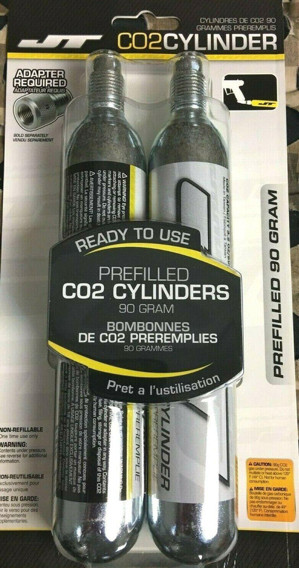 JT 90G THREADED CO2 CARTRIDGE - 2 PACK | Neon Sales – NeonSales