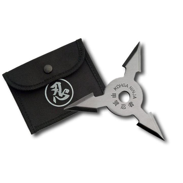 SHURIKEN 3 BLADE THROWING STAR WITH POUCH | NeonSales