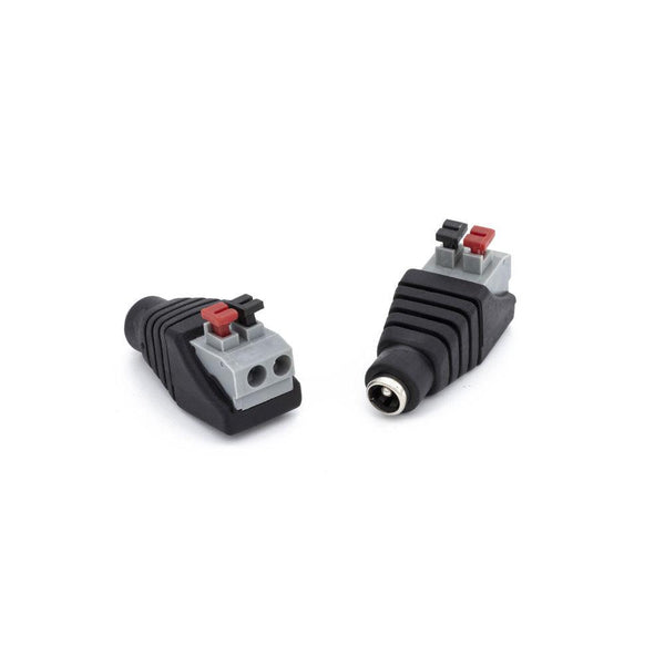 UNBRANDED DC FEMALE PLUG - RED/BLACK | NeonSales