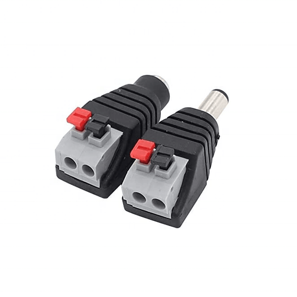 UNBRANDED DC MALE PLUG - RED/BLACK | Neon Sales – NeonSales